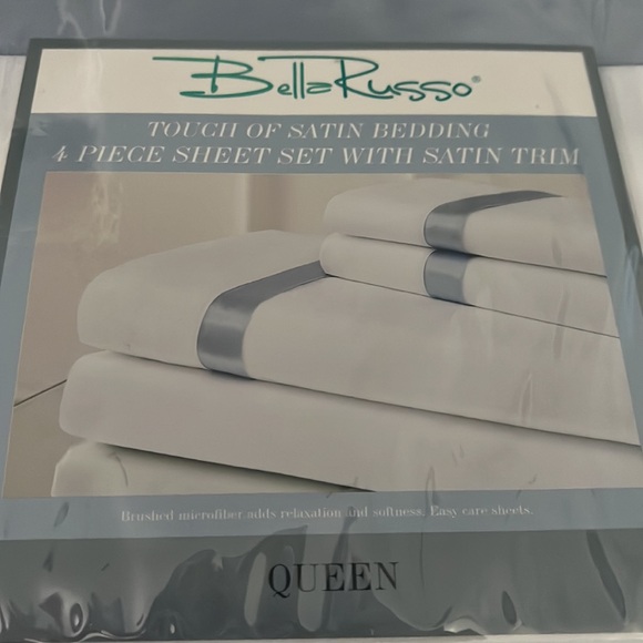 Bella Russo | Bedding | New Bella Russo Touch Of Satin Bedding 4 Piece ...